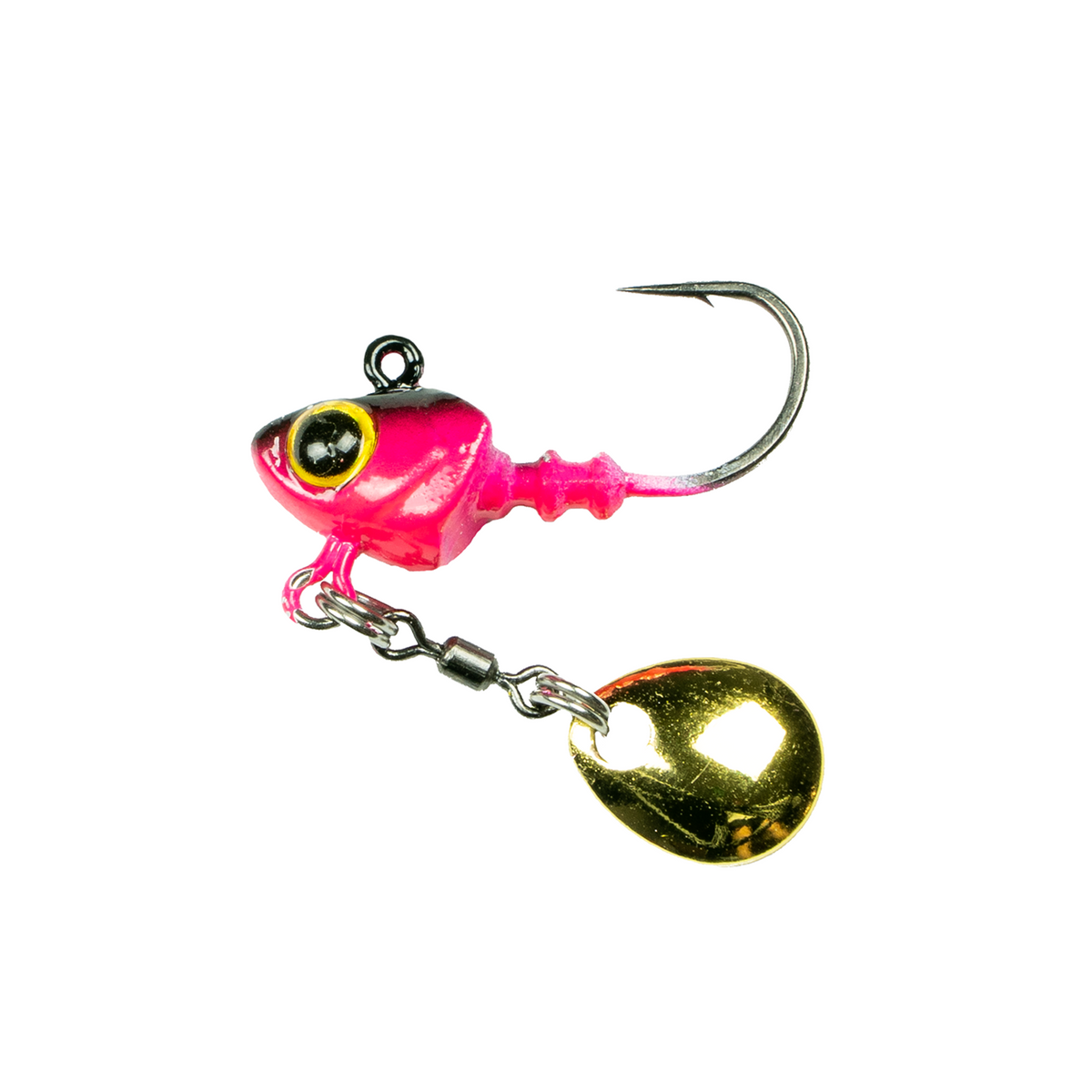 6th Sense Fishing - Crappie - Pecos Underspin Jig Head - Black Rose